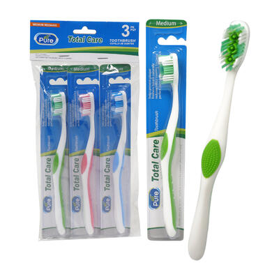 3 Pack All Pure Total Care Toothbrushes | Bulk Wholesale Merchandise